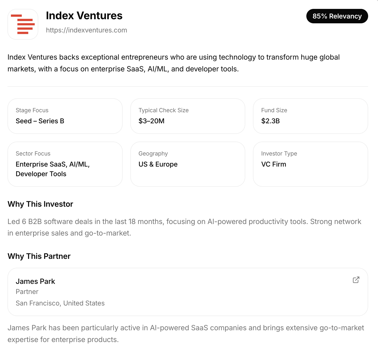 Upcap - The Raise Intelligence Engine